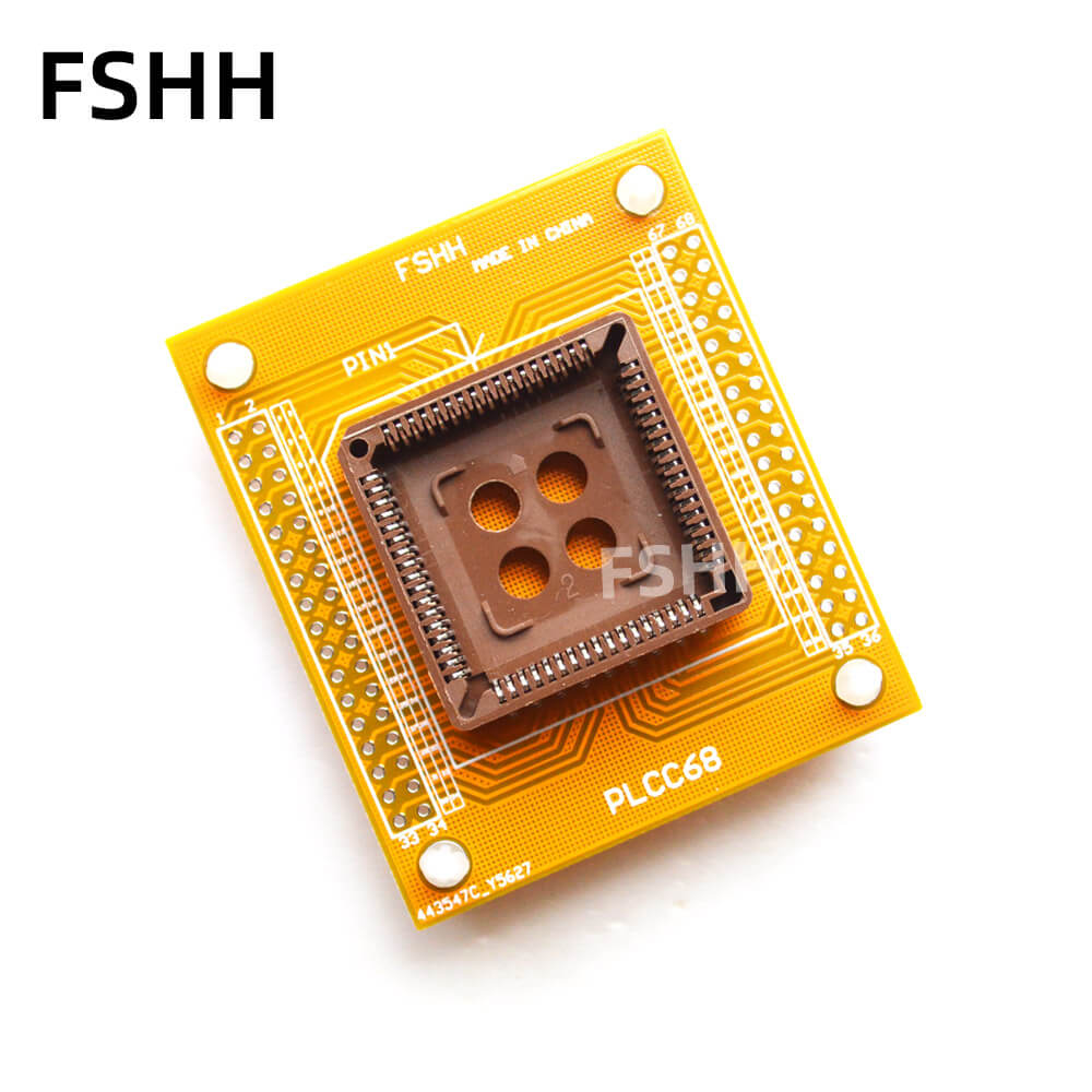 PLCC68 Test Socket PLCC68 1.27mm To SIP 2.54mm Socket Programmer ...