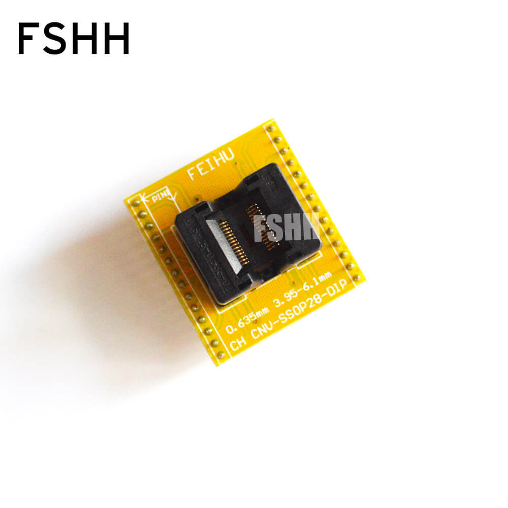 SSOP28 To DIP28 Programmer Adapter TSSOP SSOP28 Ic Test Socket Pitch=0 ...