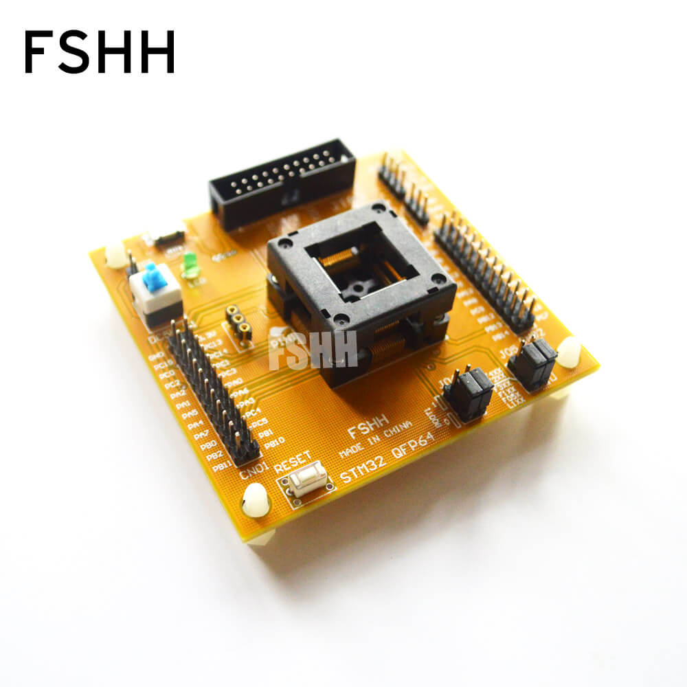 STM32 QFP64 Test Socket STM32 TQFP64 Programmer Adapter JTAG SMT32 ...