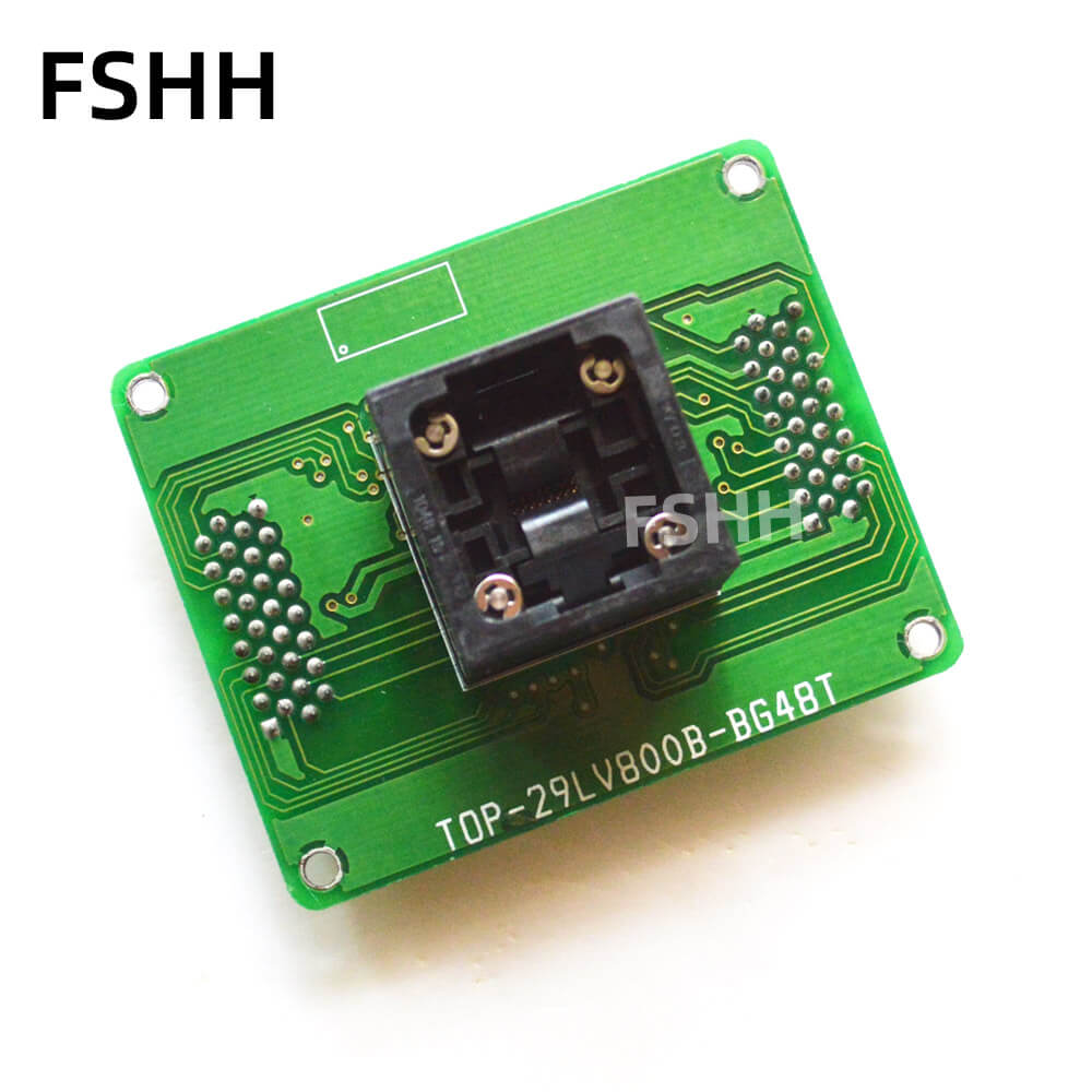 TOP-29LV800B-BG48T Programmer Adapter BGA48 Socket 703-1048-15 IC Test ...