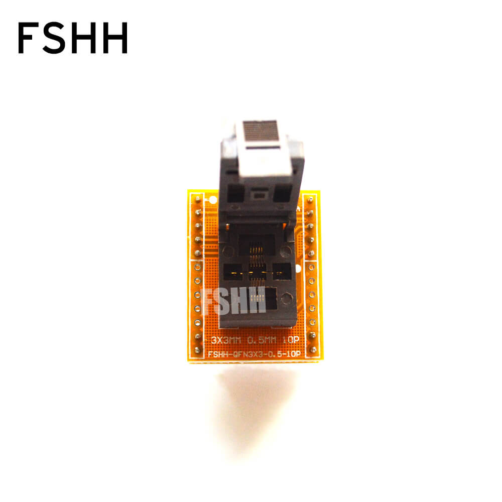 QFN10 To DIP10 Programmer Adapter WSON10 MLF10 DFN10 Socket Pitch=0.5mm ...