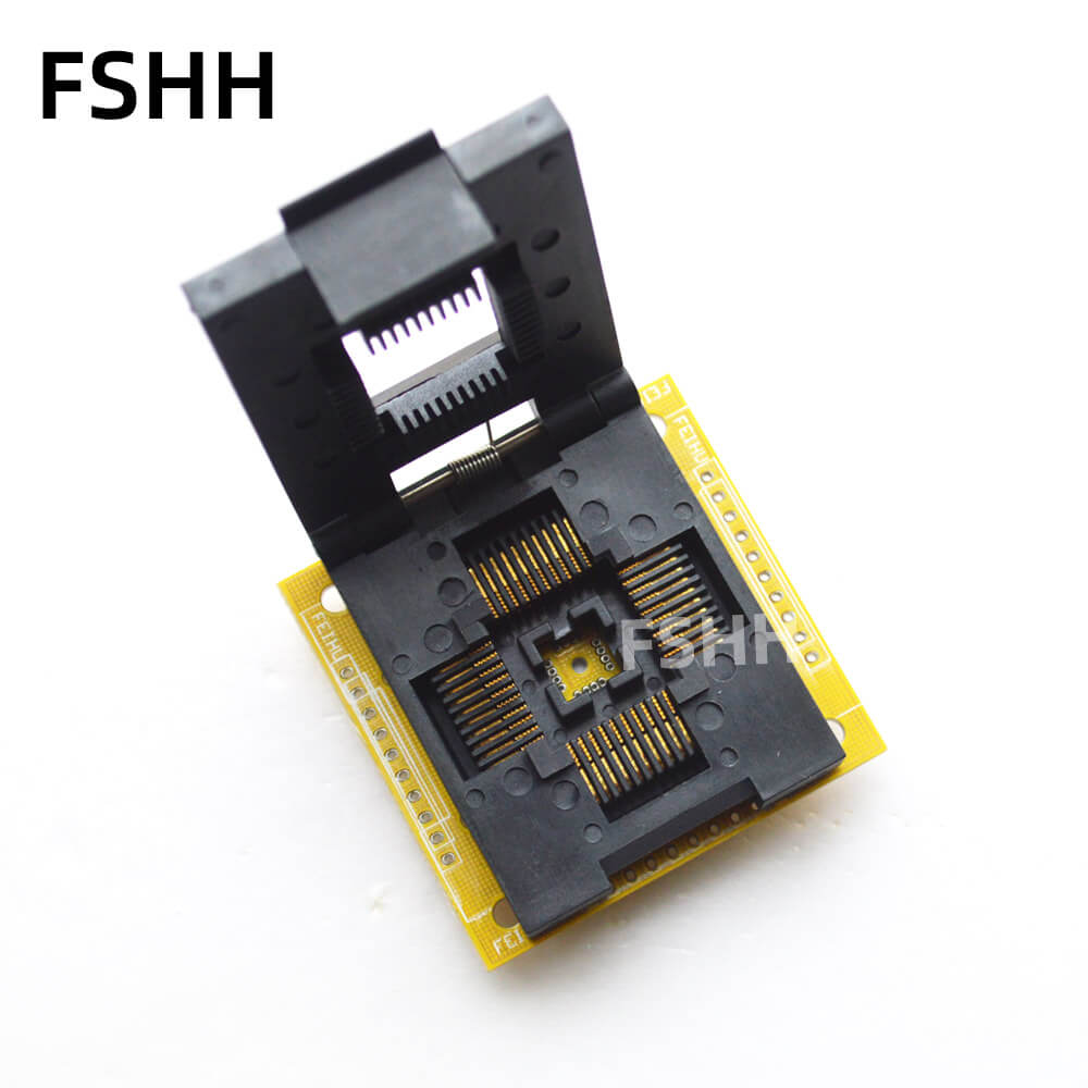 Clamshell CQFP40 Test Socket QFP40 Ic Socket Pin Pitch =1.27mm Chip ...