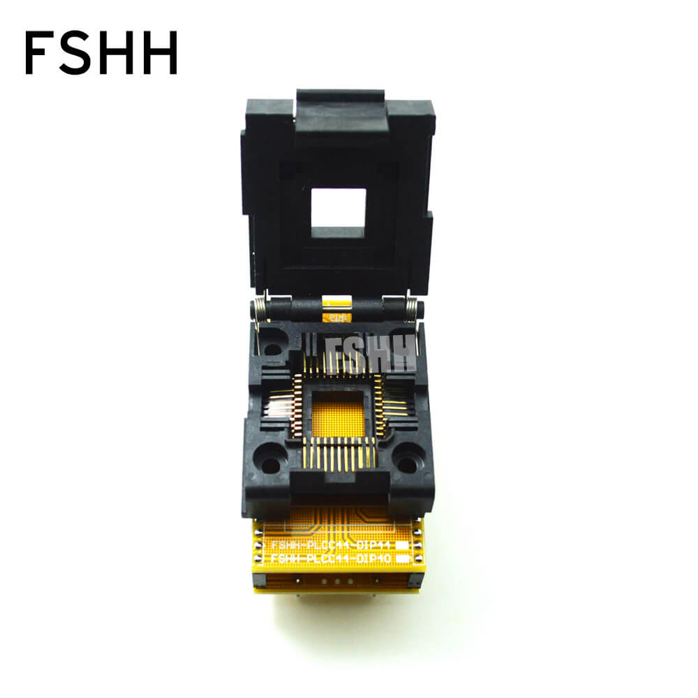 Clamshell WL-PL44-U1 PLCC44 To DIP40 To DIP44 Programmer Adapter PLCC44 ...