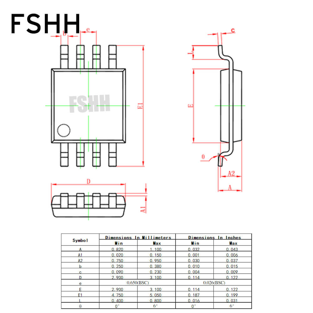 Clamshell MSOP8 To DIP8 Adapter CNV-MSOP-8 Programmer Adapter MSOP8 ...