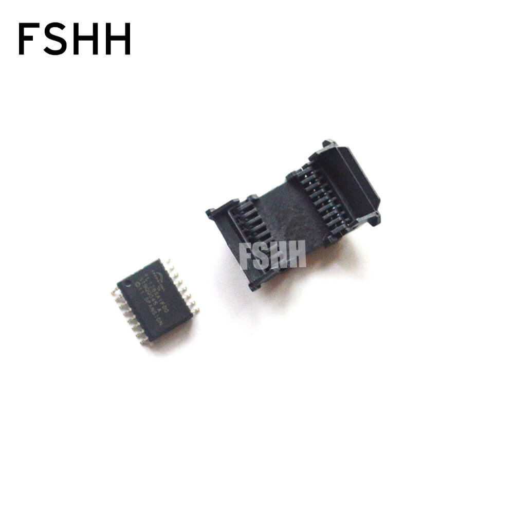 300mil SOP16 SOIC16 Test Socket (Back Pin SMD) IC Socket Clamshell ...