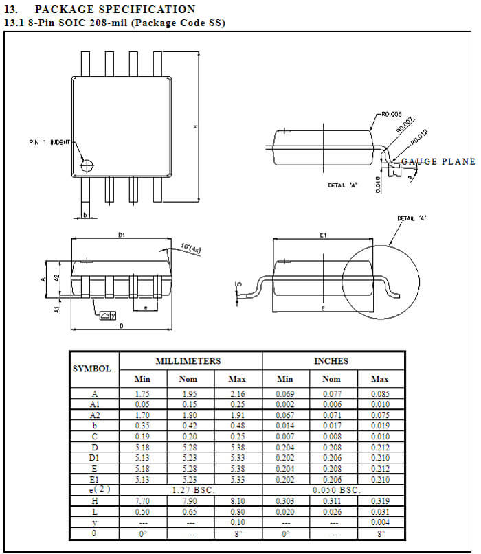 208mil SOP8 To DIP8 Programmer Adapter FP8 SOIC8 Ic Test Socket Pitch 1 ...