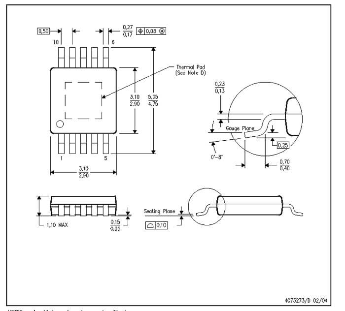 CNV-MSOP-10 Adapter MSOP10 To DIP10 Programmer Adapter 656-0102211 Ic ...