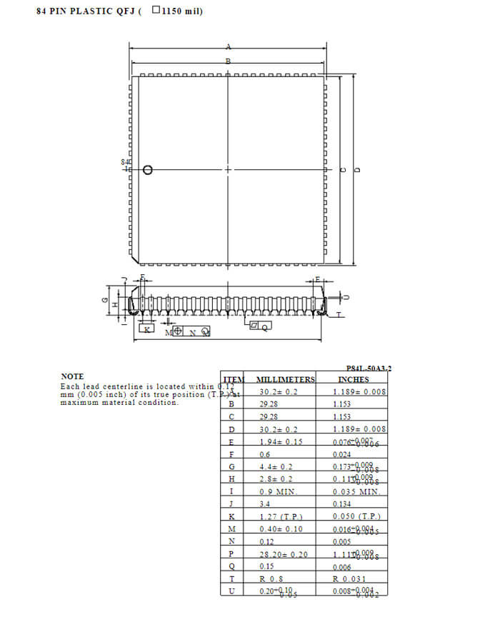 IC120-0844-403 Test Socket PLCC84 Socket Open Top IC Socket Pitch 1 ...
