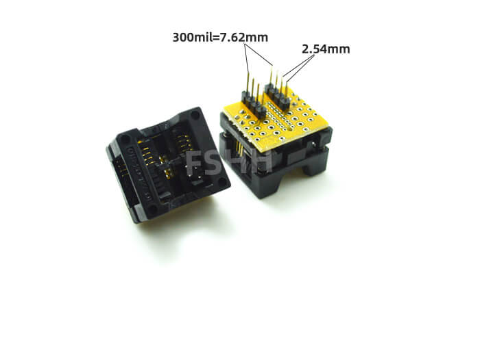 208mil SOP8 Test Socket SOP8 To DIP8 Programmer Adapter OTS-20-1.27-01 ...