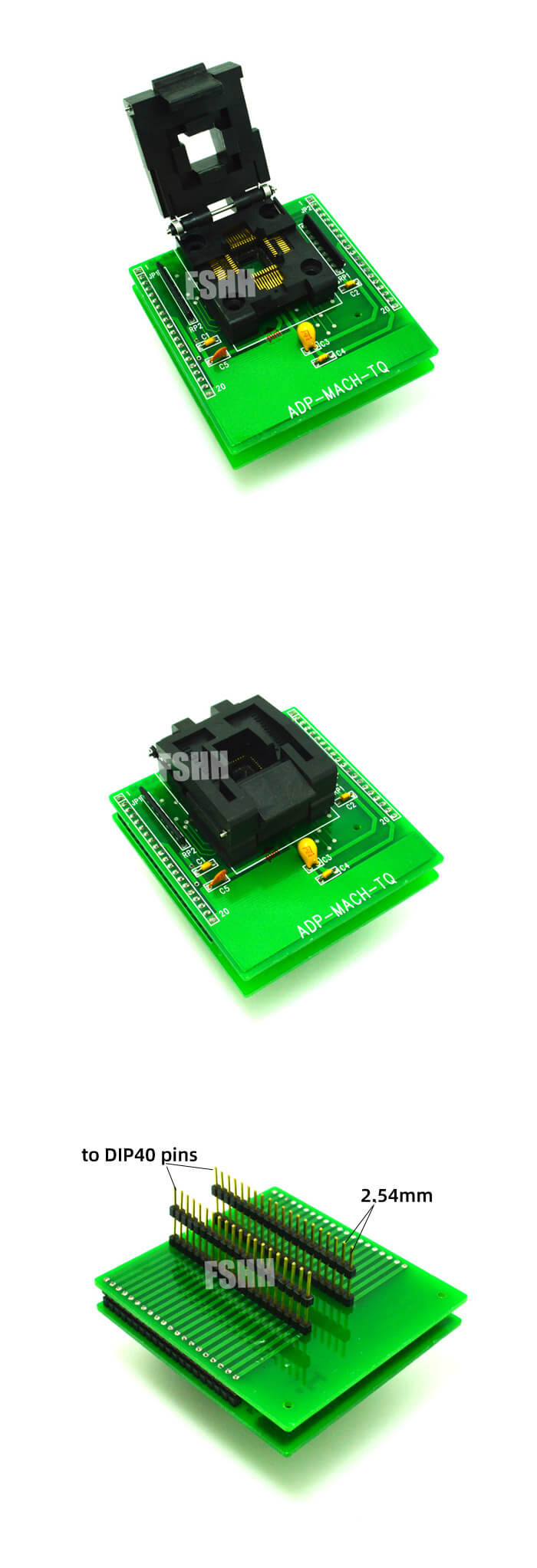 ADP-MACH-TQ Adapter For ALL-11 Programmer Adapter IC51-0444-467 QFP44 ...