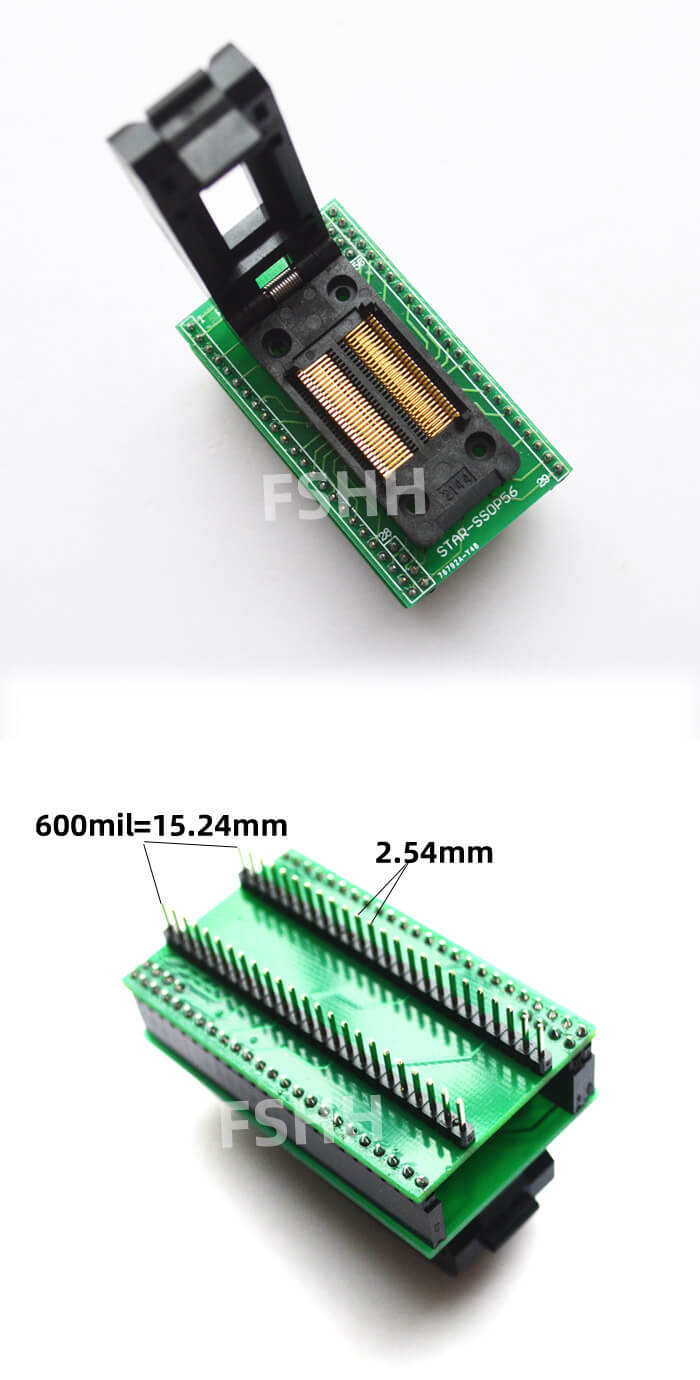 SDP-F320-56SS Programmer Adapter SSOP56 PSOP56 To DIP Programmer ...