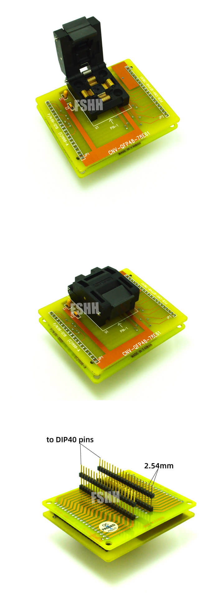 CNV-QFP48-78E61 Programmer Adapter For ALL-11 Programmer Adapter QFP48 ...