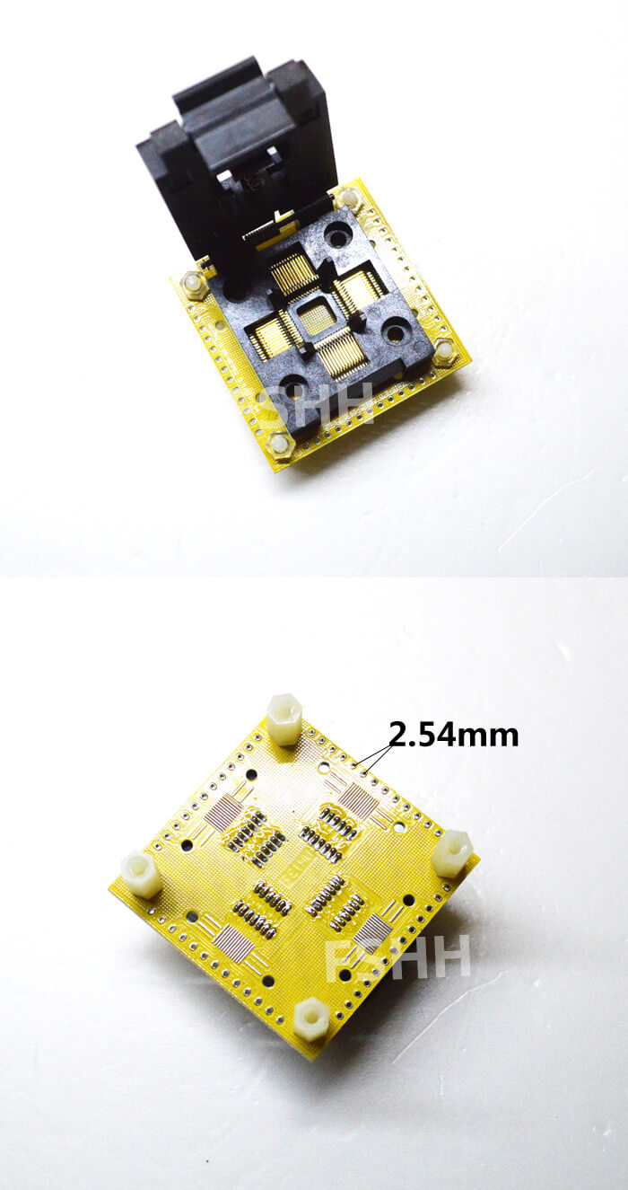 FPQ-52-0.65-02 Test Socket QFP52 TQFP52 LQFP52 FPQ52 Ic Socket QFP52 To ...