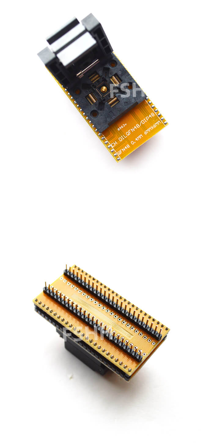 QFN48 To DIP48 Programmer Adapter QFN48 Test Socket WSON48 DFN48 MLF48 ...