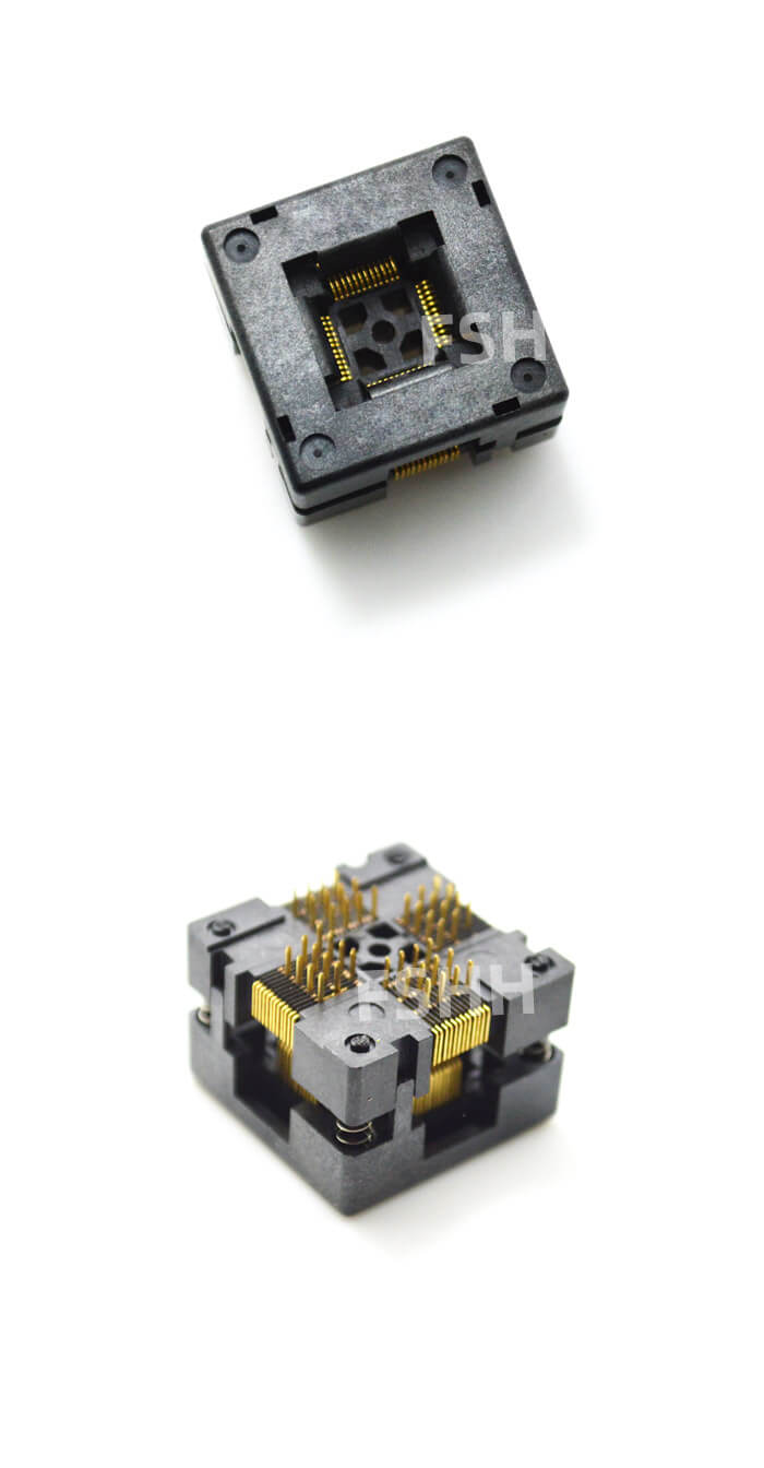 Open Top QFP48 Adapter TQFP48 LQFP48 Ic Test Socket Pin Pitch=0.5mm ...