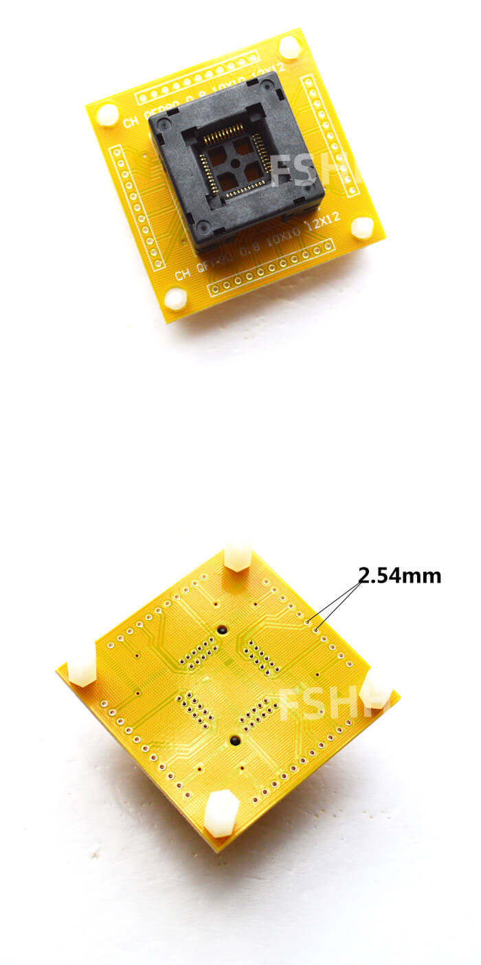 Open Top QFP44 TQFP44 LQFP44 Ic Test Socket WL-QFP44-U002 QFP44 To ...