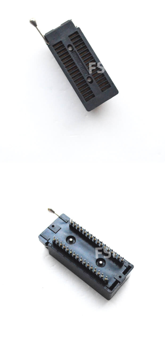 Black Round Pin DIP32 Test Socket 2.54mm DP32-011 Lock Socket - FSHH Store