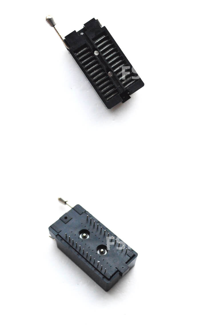 2.54mm DIP24 DIP28 DIP32 DIP40 DIP48 Black Lock IC Test Socket ...