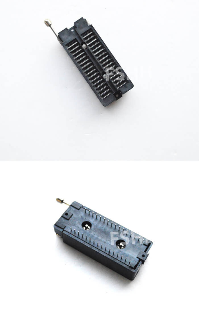 2.54mm DIP24 DIP28 DIP32 DIP40 DIP48 Black Lock IC Test Socket ...
