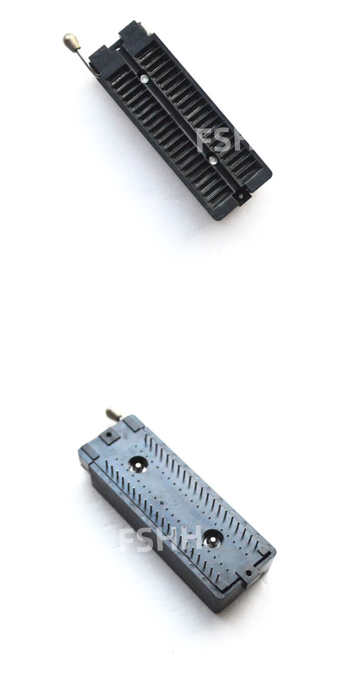 2.54mm DIP24 DIP28 DIP32 DIP40 DIP48 Black Lock IC Test Socket ...