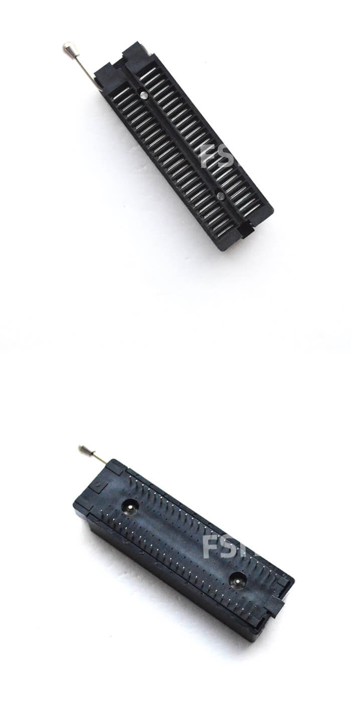 2.54mm DIP24 DIP28 DIP32 DIP40 DIP48 Black Lock IC Test Socket ...
