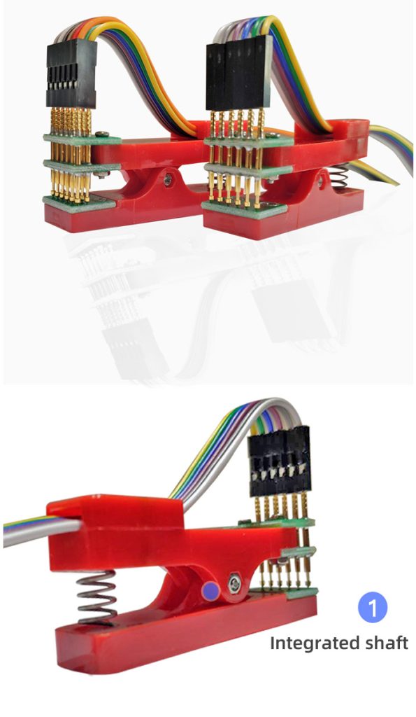 Customized 1.0mm 1mm Pitch Test Stand PCB Clip Clamp Fixture Probe Pogo ...