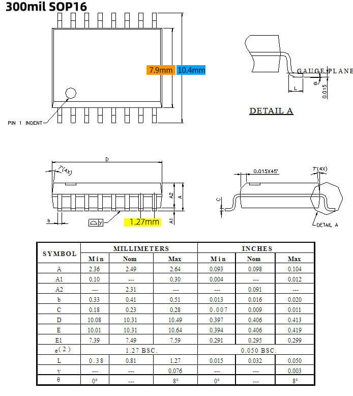 300mil SOP16 To DIP16 Programmer Adapter SPI FLASH FP16/SOIC16/SOP16 FP ...