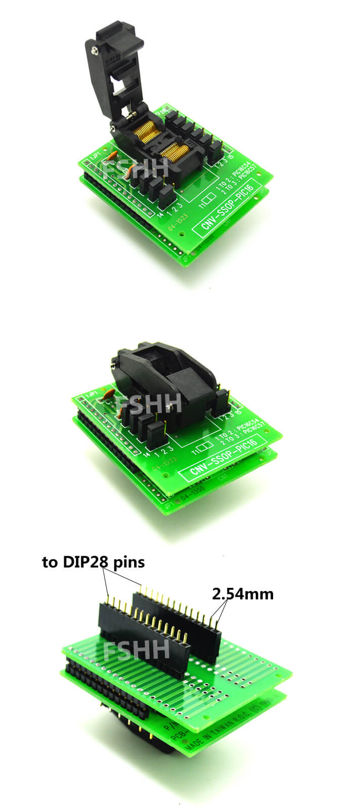 CNV-SSOP-PIC16 Programmer Adapter For ALL-11 Programmer Adapter SSOP30 ... CNV-SSOP-PIC16 Programmer Adapter For ALL-11 Programmer Adapter SSOP30 ...