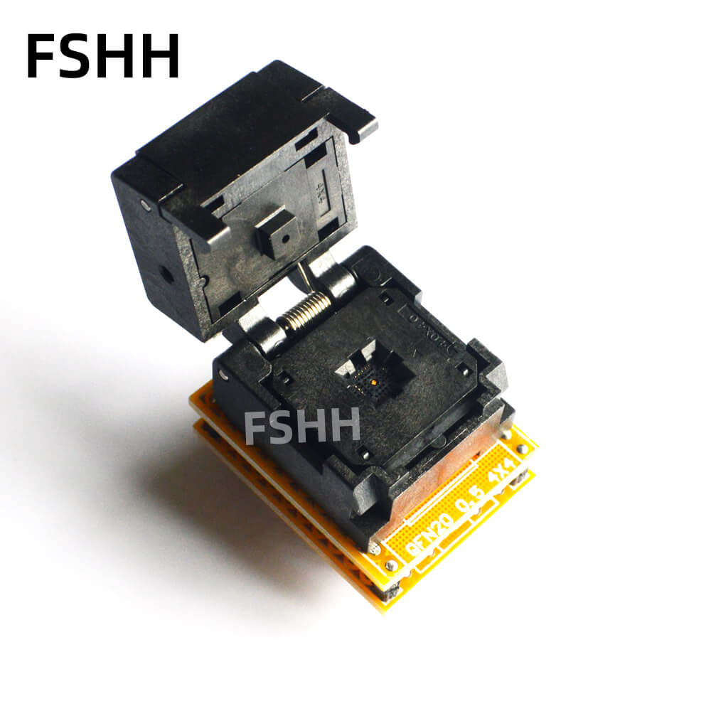 QFN20 To DIP20 Adapter 4x4mm 0.5mm QFN20 WSON20 DFN20 MLF20 Test Socket ...