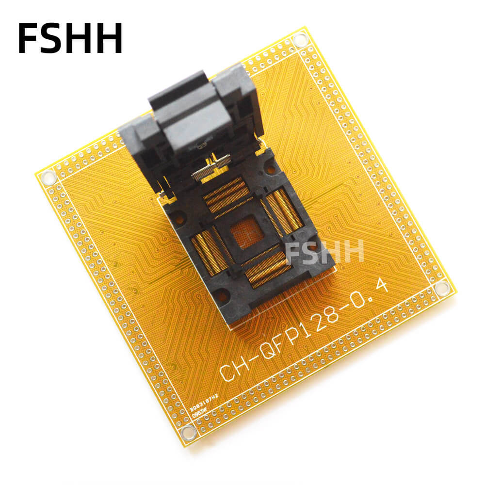 CH-QFP128-0.4 Test Socket FPQ-128-0.4-02 Programmer Adapter TQFP128 ...