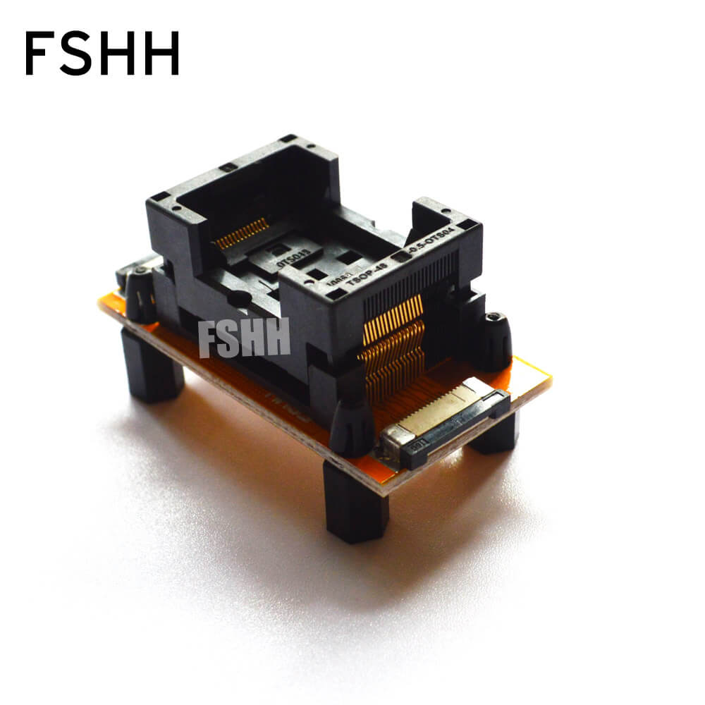 Program Test SMD Welding TSOP32 To TSOP32 Test Socket 0.5mm 18.4mm 20mm ...