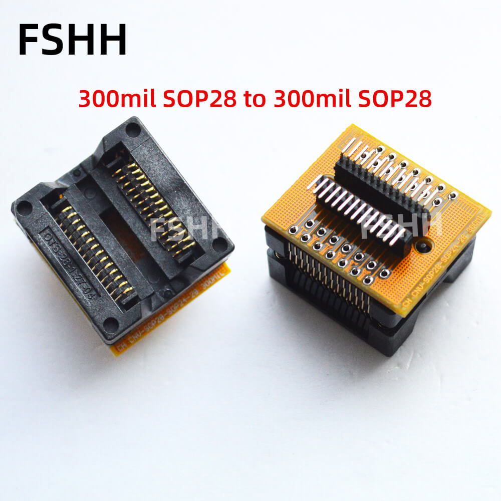 300mil SOP28 To SOP28 Test Socket SOP28 SOIC28 Ic Socket 1.27mm To 1 ...