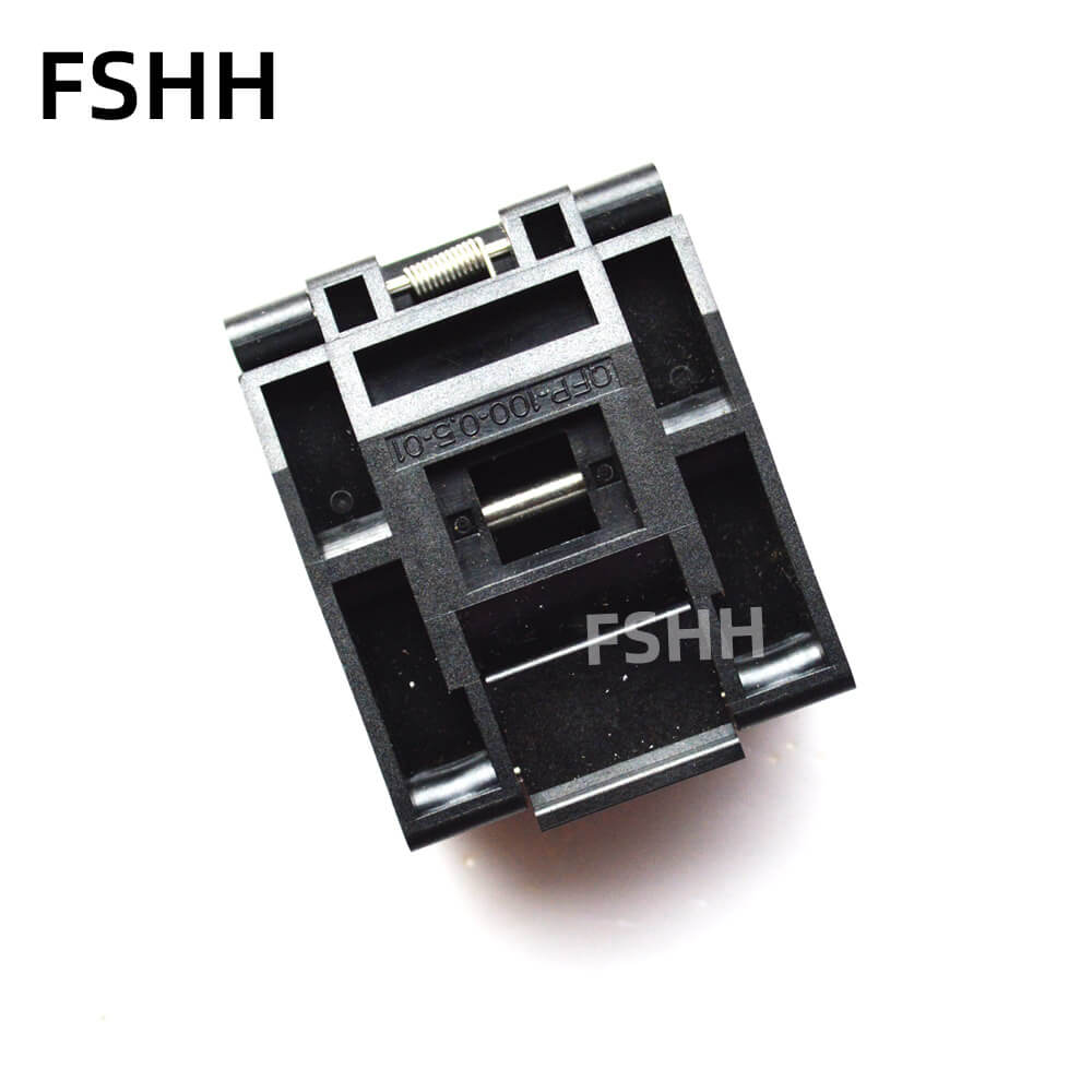 QFP-100-0.5-01 Test Socket Clamshell TQFP100 LQFP100 PQFP100 Socket ...