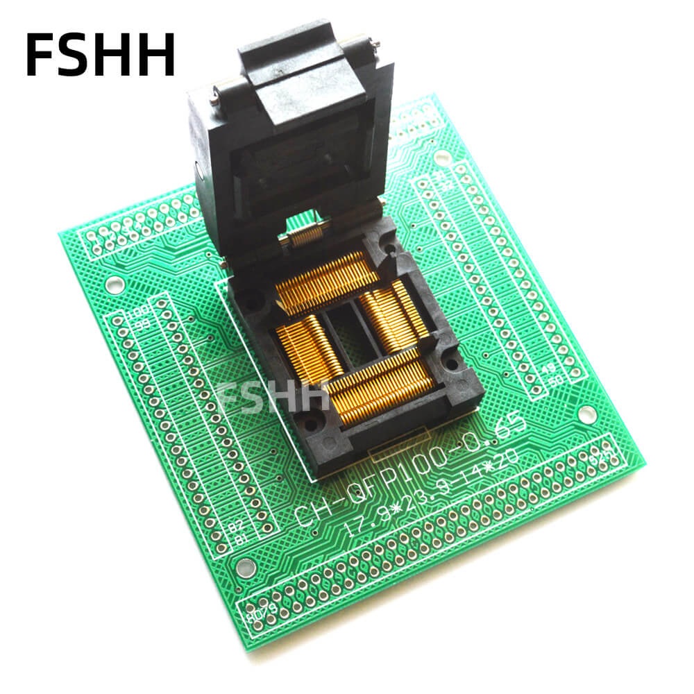 IC51-1004-814-2 Test Socket QFP100 LQFP100 TQFP100 IC Socket Pitch 0 ...