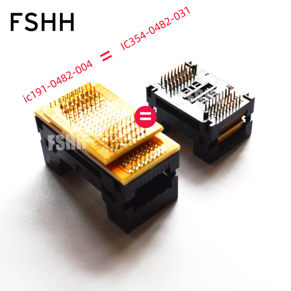 IC191-0482-004 Instead Of OTS48-0.5-12 Test Socket 0.5mm TSOP48 Socket ...