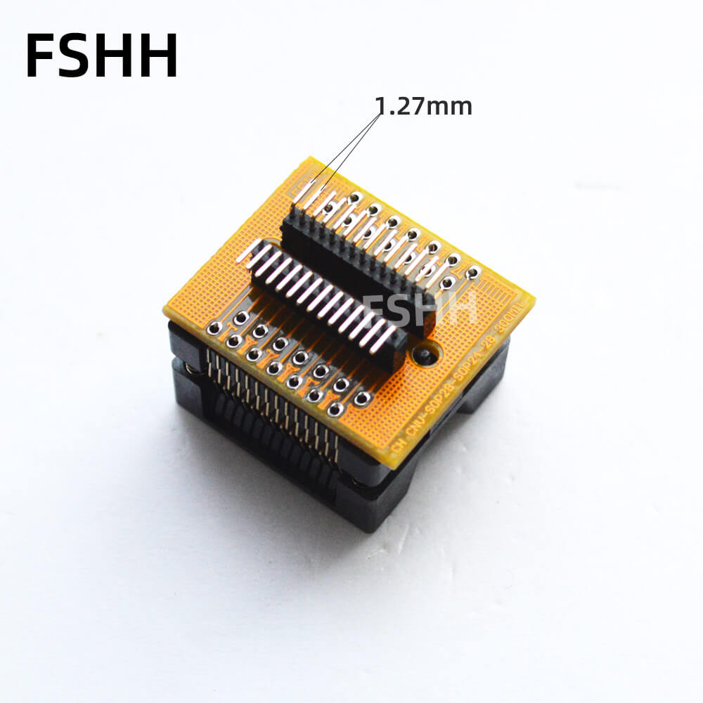 300mil SOP28 To SOP28 Test Socket SOP28 SOIC28 Ic Socket 1.27mm To 1 ...