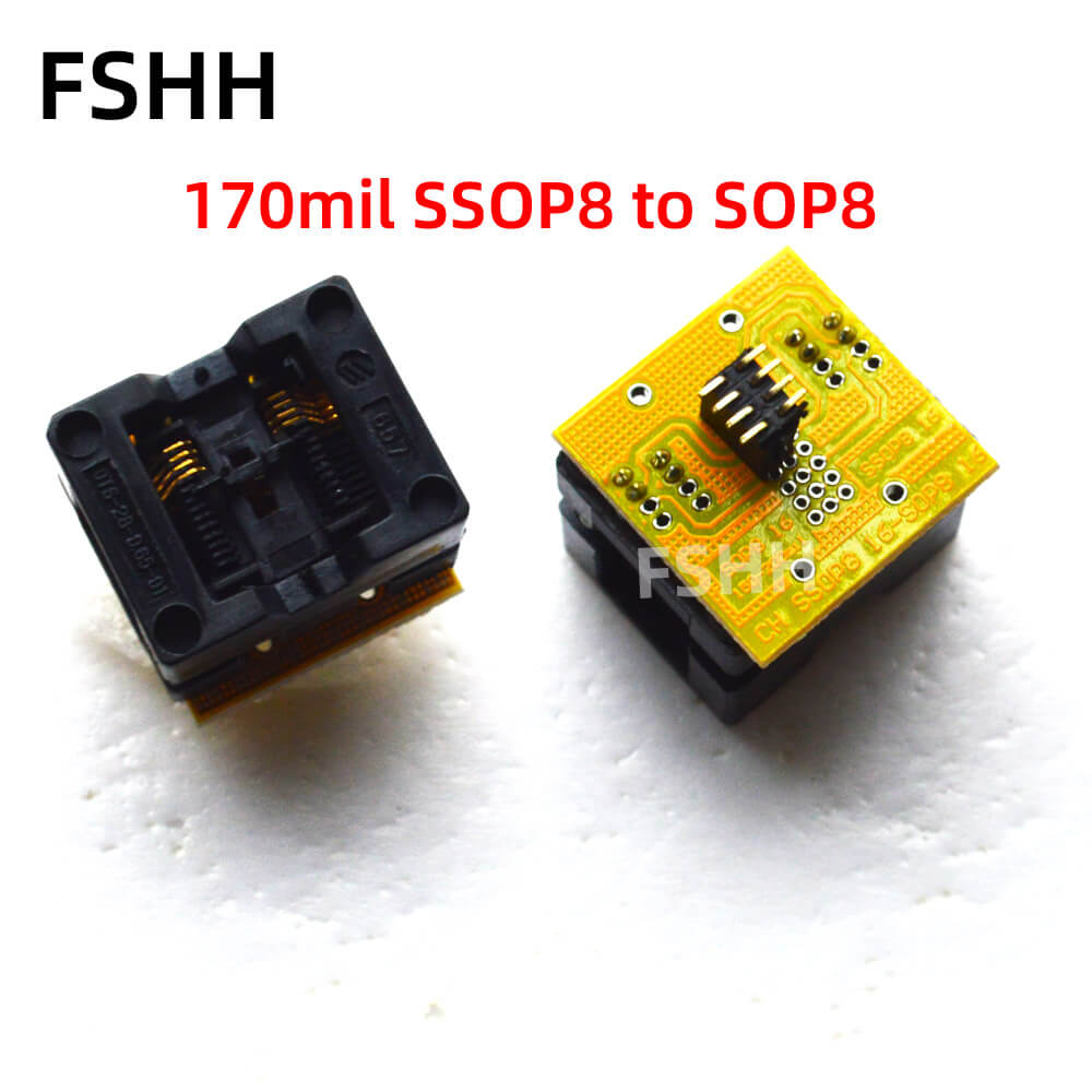 1 Pcs Chip Solderless Test Adapter SSOP8 To SOP8 Test Socket 170mil ...