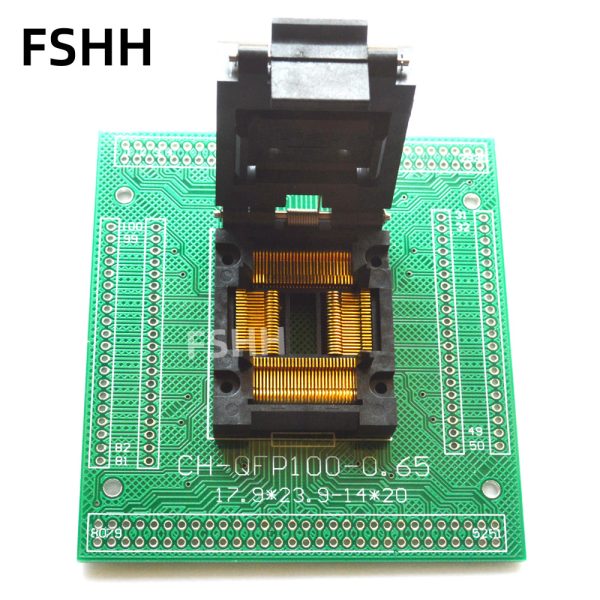 IC51-1004-814-2 Test Socket QFP100 LQFP100 TQFP100 IC Socket Pitch 0 ...