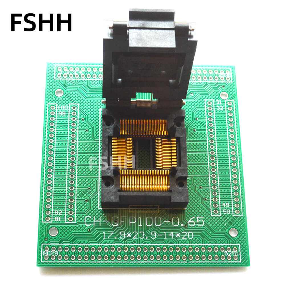 IC51-1004-814-2 Test Socket QFP100 LQFP100 TQFP100 IC Socket Pitch 0 ...