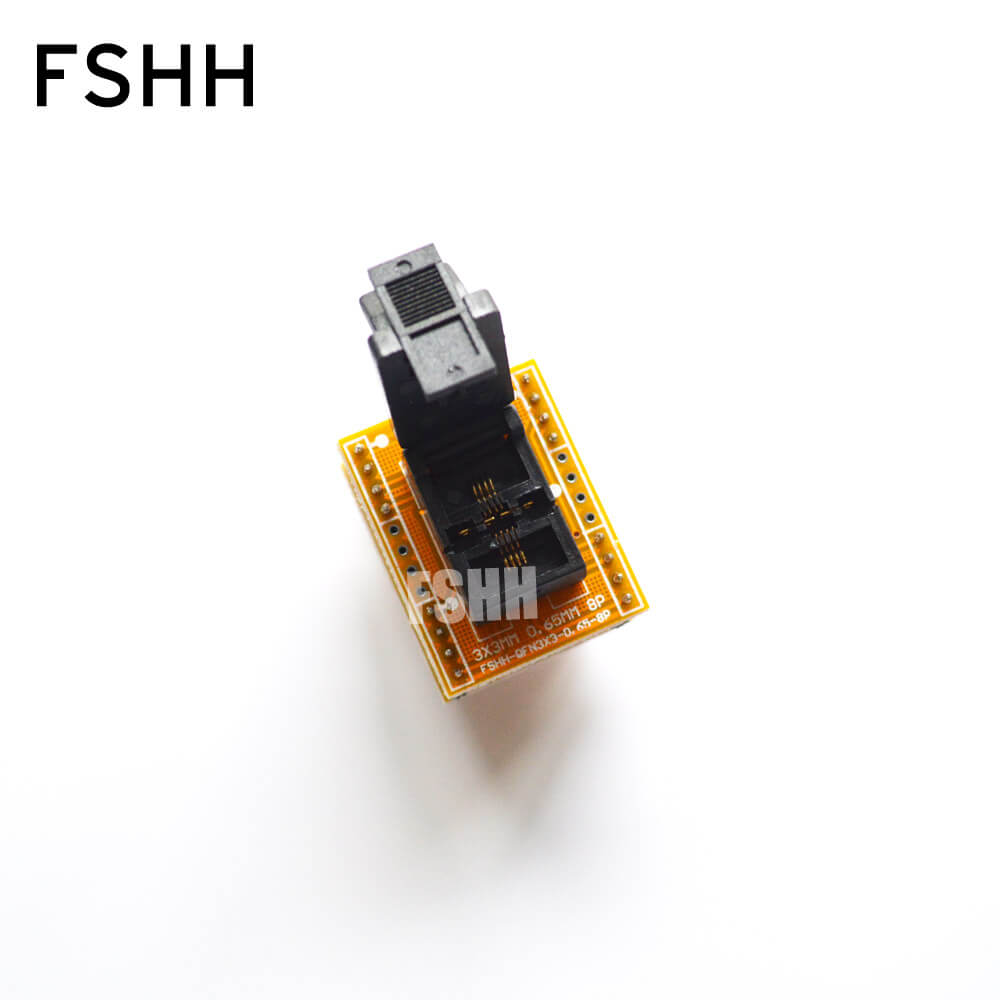 QFN8 To DIP8 Programmer Adapter DFN8 WSON8 MLF8 Socket Pitch=0.65mm ...