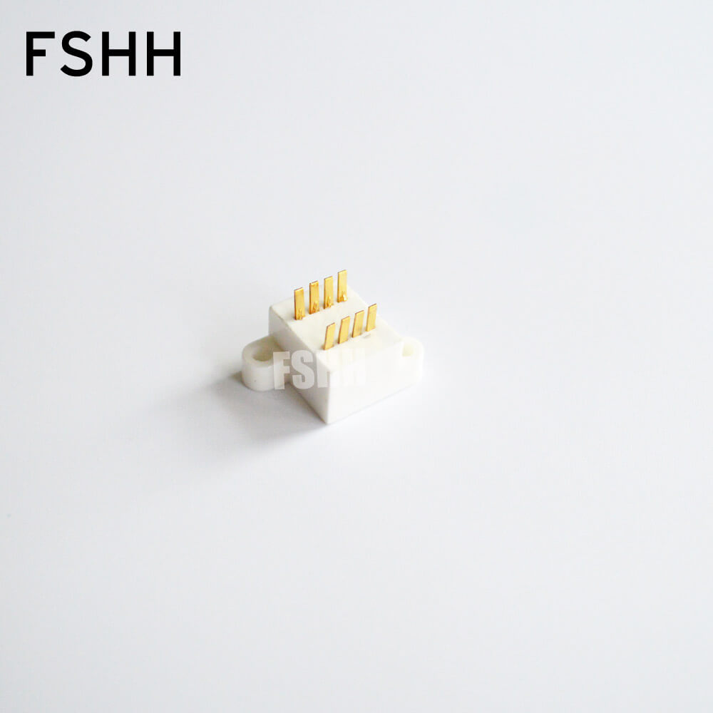 DIP8 2.54mm 300mil 7.62mm Round Test Socket / Ceramic High Temperature ...
