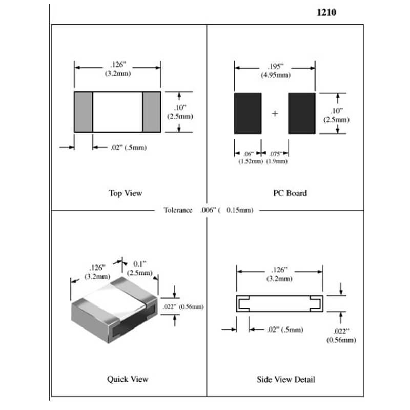 1210 Chip Capacitors Gall Capacitance Test Socket SMT Capacitance ...
