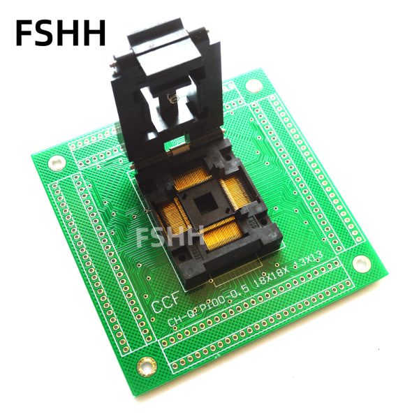 IC51-1004-958 Test Socket QFP100 LQFP100 TQFP100 Socket Pitch=0.5mm ...