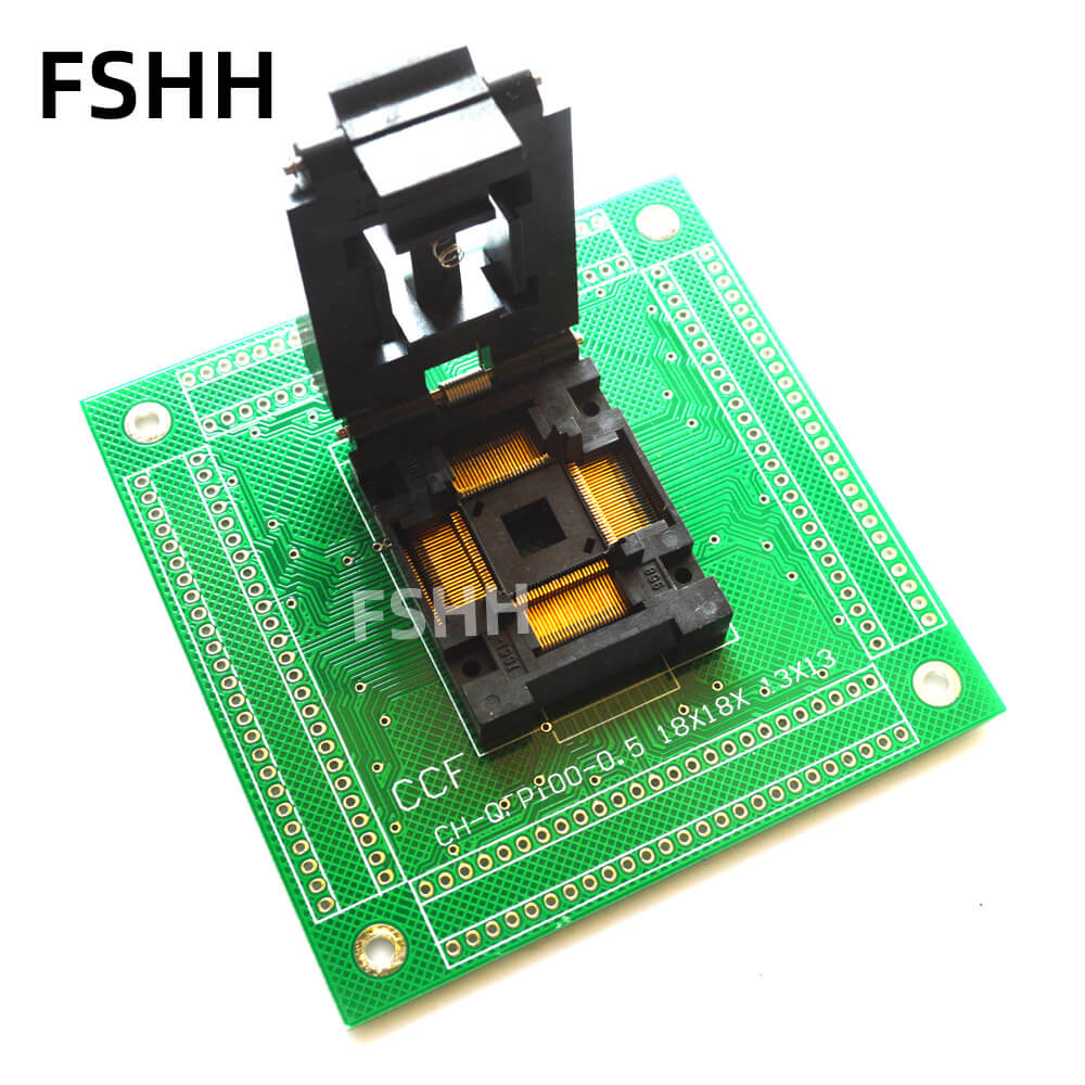 IC51-1004-958 Test Socket QFP100 LQFP100 TQFP100 Socket Pitch=0.5mm ...