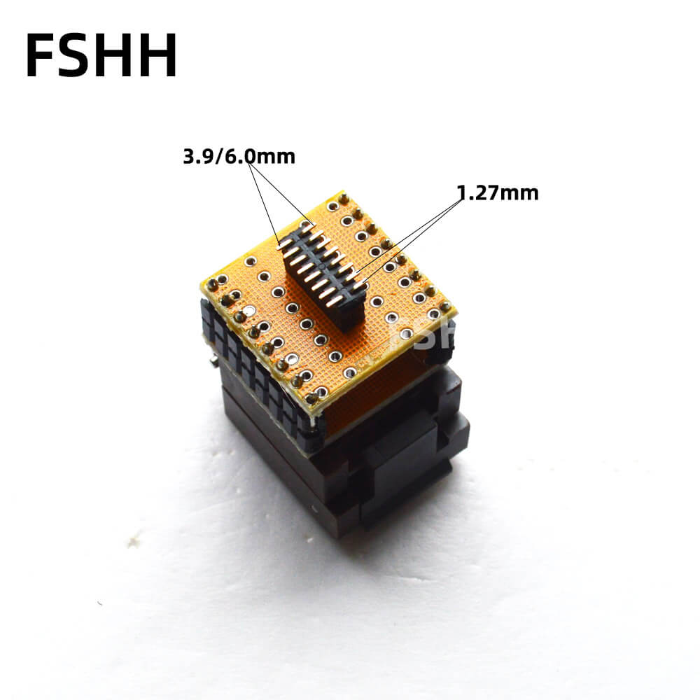 150mil SOP16 To SOP16 Test Socket FP-16-1.27-05 Socket 1.27mm To 1.27mm ...