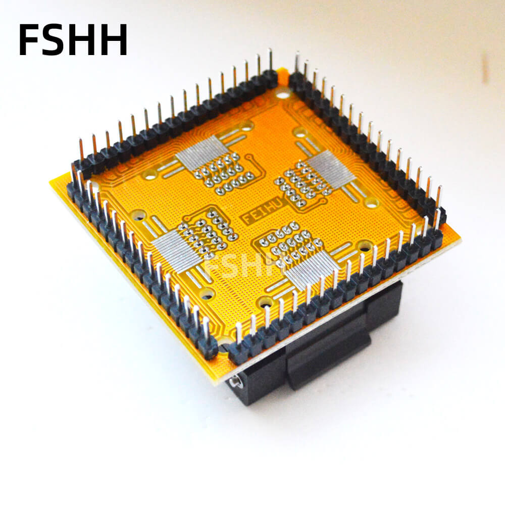 TQFP64 LQFP64 QFP64 Test Socket IC51-0644-807 Socket With PCB QFP64 0 ...