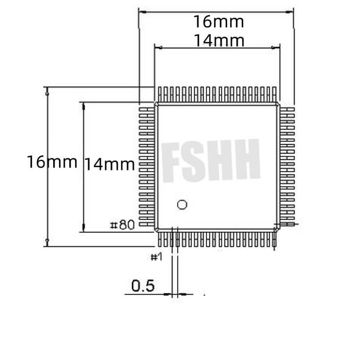 IC201-1004-008 Test Socket TQFP100 QFP100 Socket Pitch 0.5mm - FSHH Store