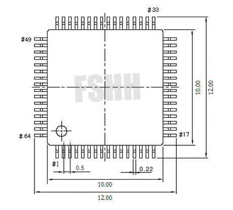 TQFP64 LQFP64 QFP64 Test Socket IC51-0644-807 Socket With PCB QFP64 0 ...