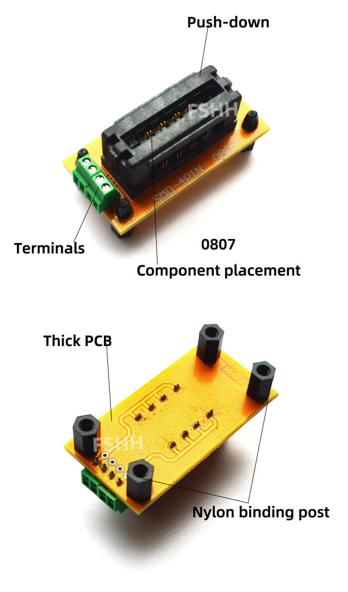 0807 LED Lamp Bead Test Socket 0807 Test Fixture LED Diode Test Fixture ...