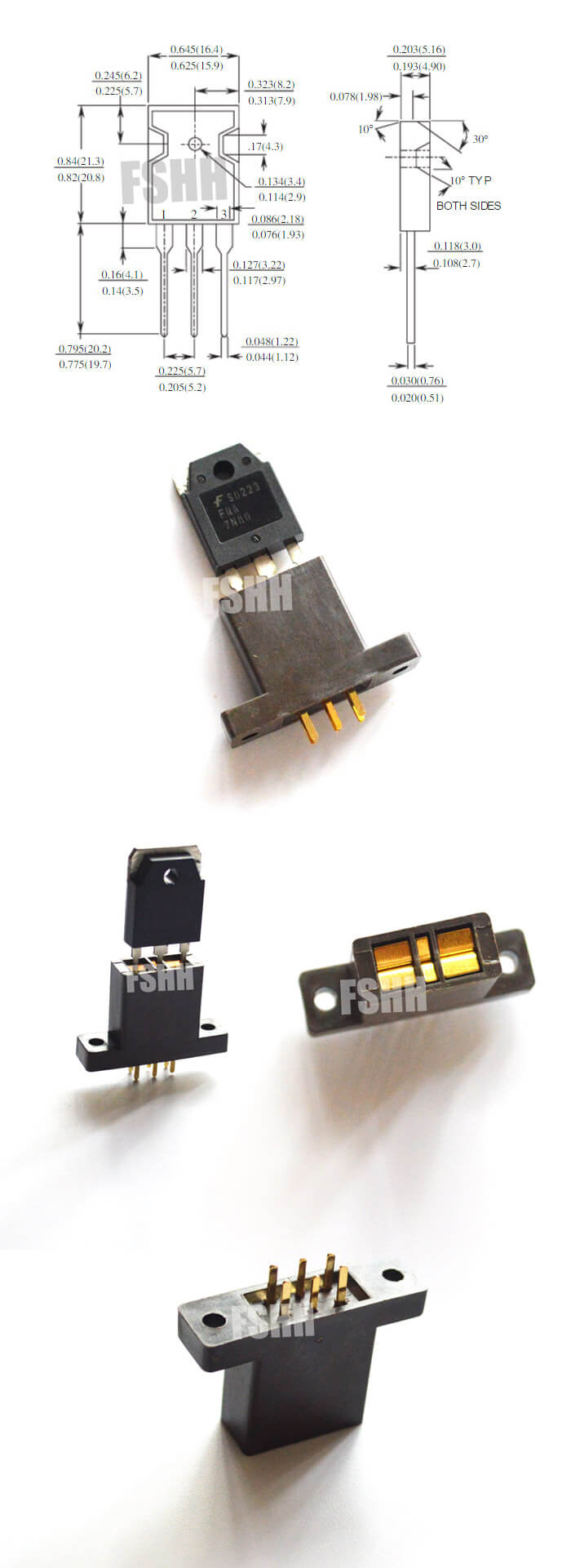 TO-3P Test Socket TO3P TO3P-4 TO3P-5 TO247 Aging Test Socket Plug ...